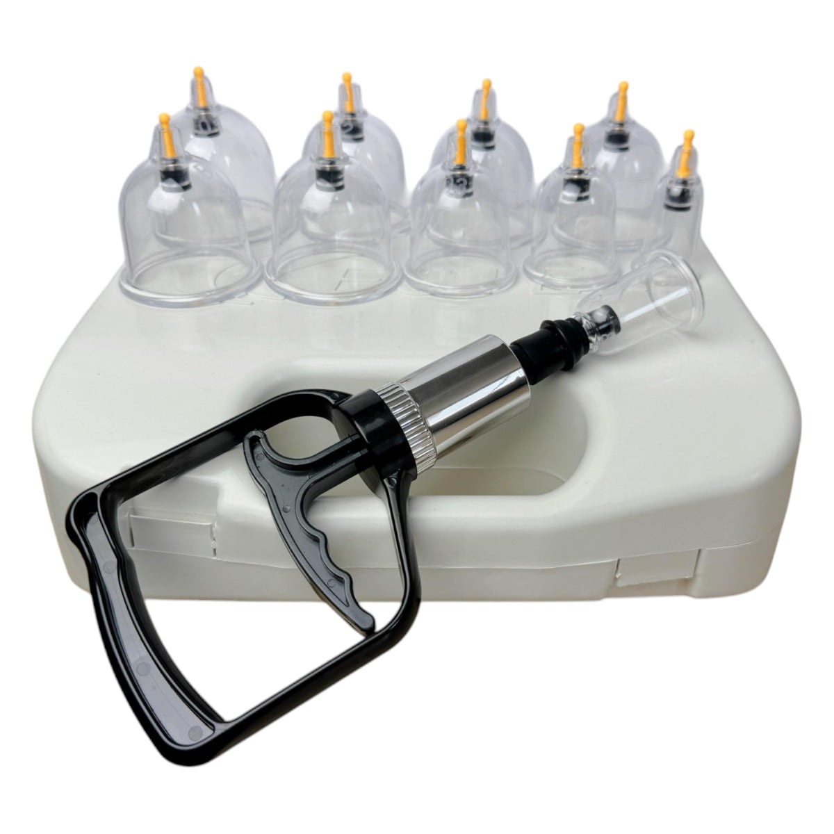 Kit com 20 Ventosas de Acrílico e Aplicador para Ventosaterapia Chinesa ...