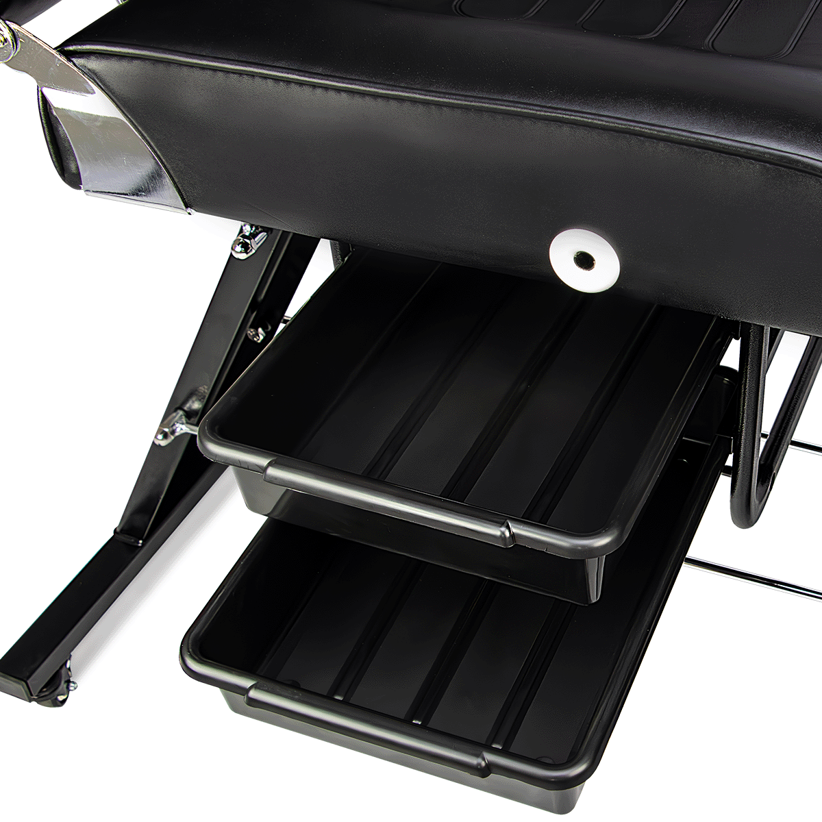 Maca Fixa Luxo com 2 Gavetas - Preta